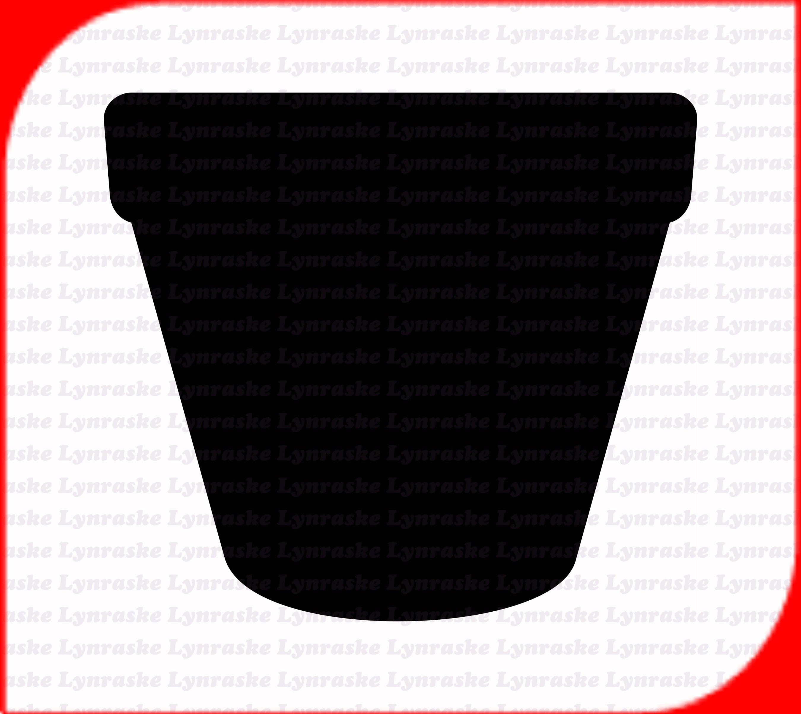 Flower Pot Silhouette SVG Svg Dxf Cricut Silhouette Cut - Etsy Australia