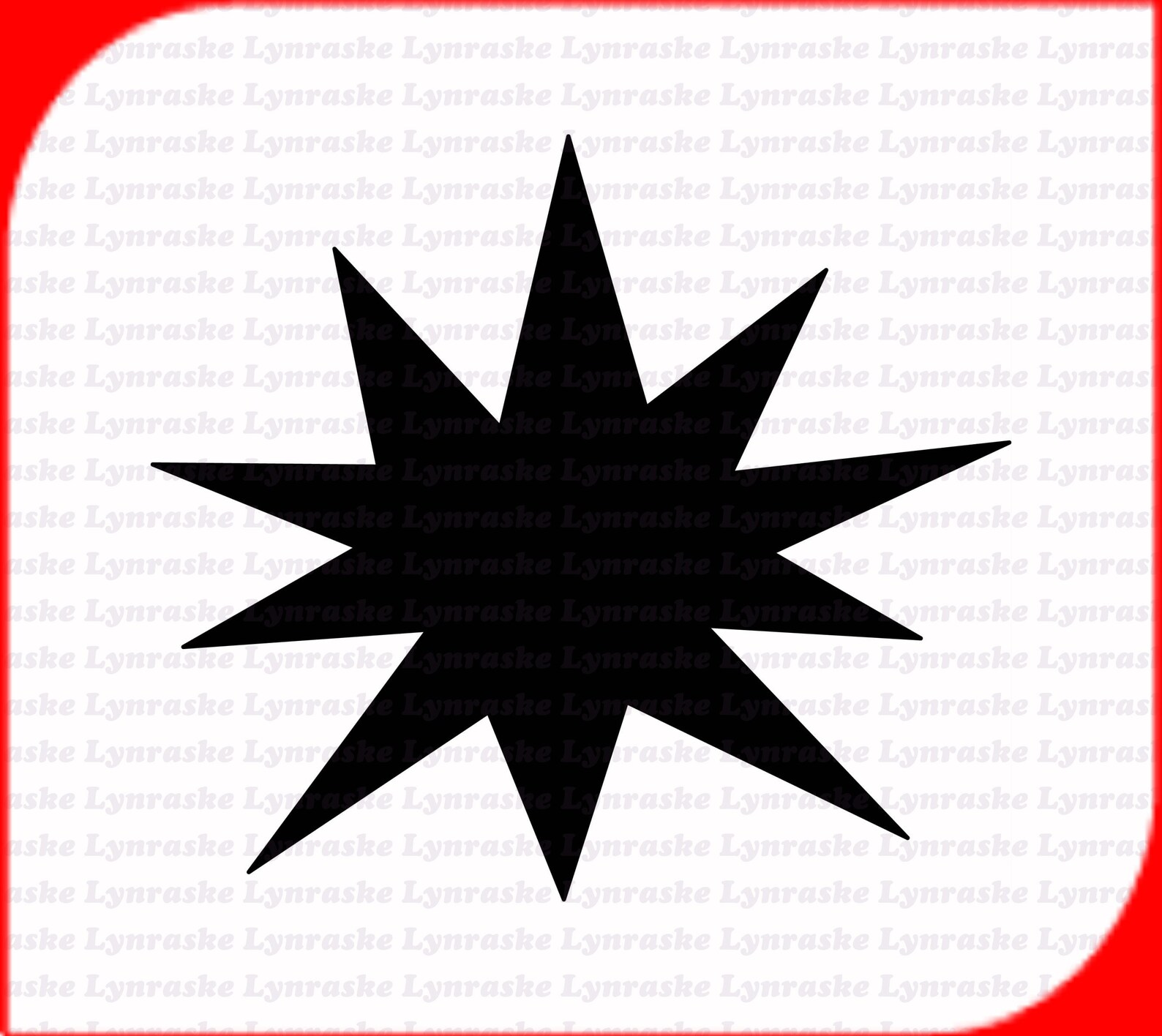 Starburst Silhouette SVG, Svg, Dxf, Cricut, Silhouette Cut File ...