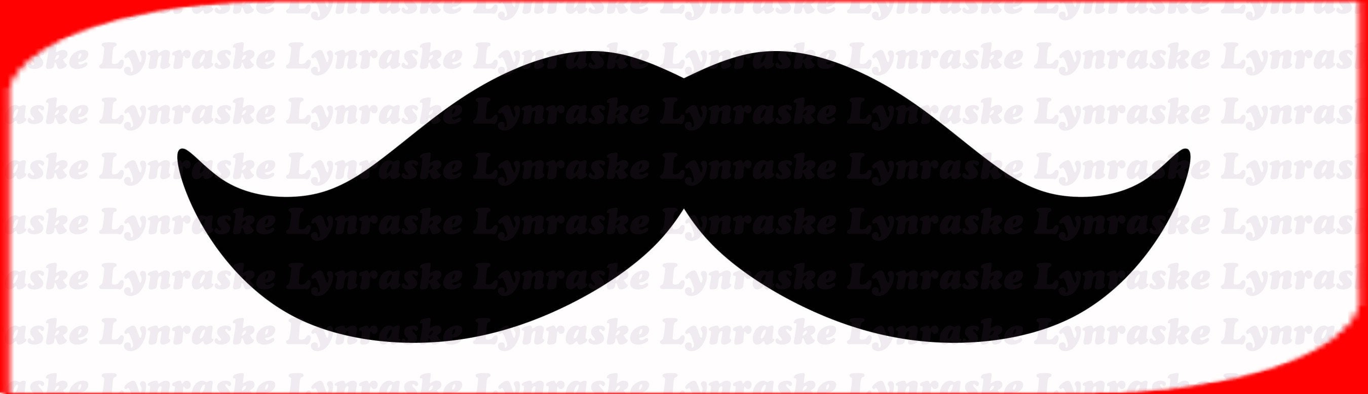 Mustache Silhouette SVG, Svg, Dxf, Cricut, Silhouette Cut File, Instant ...