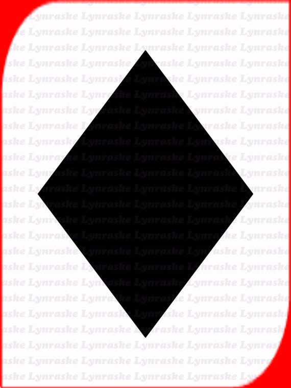 Rhombus Silhouette SVG Svg Dxf Cricut Silhouette Cut File | Etsy