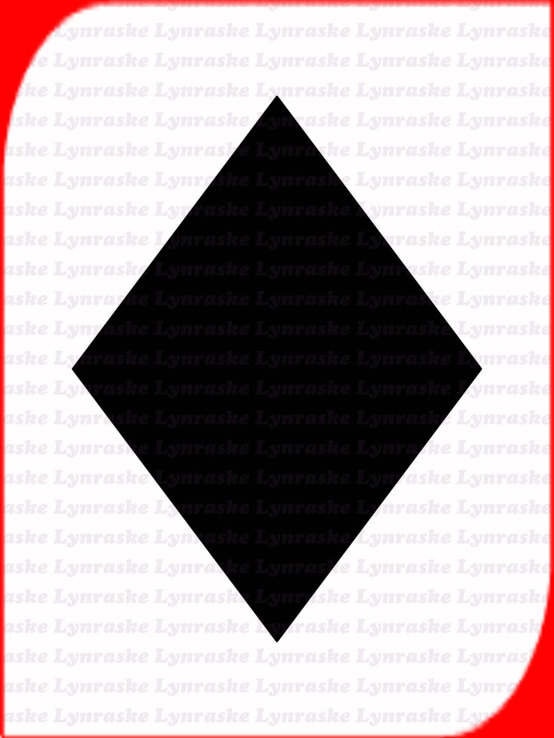 Rhombus Silhouette SVG, Svg, Dxf, Cricut, Silhouette Cut File, Instant ...