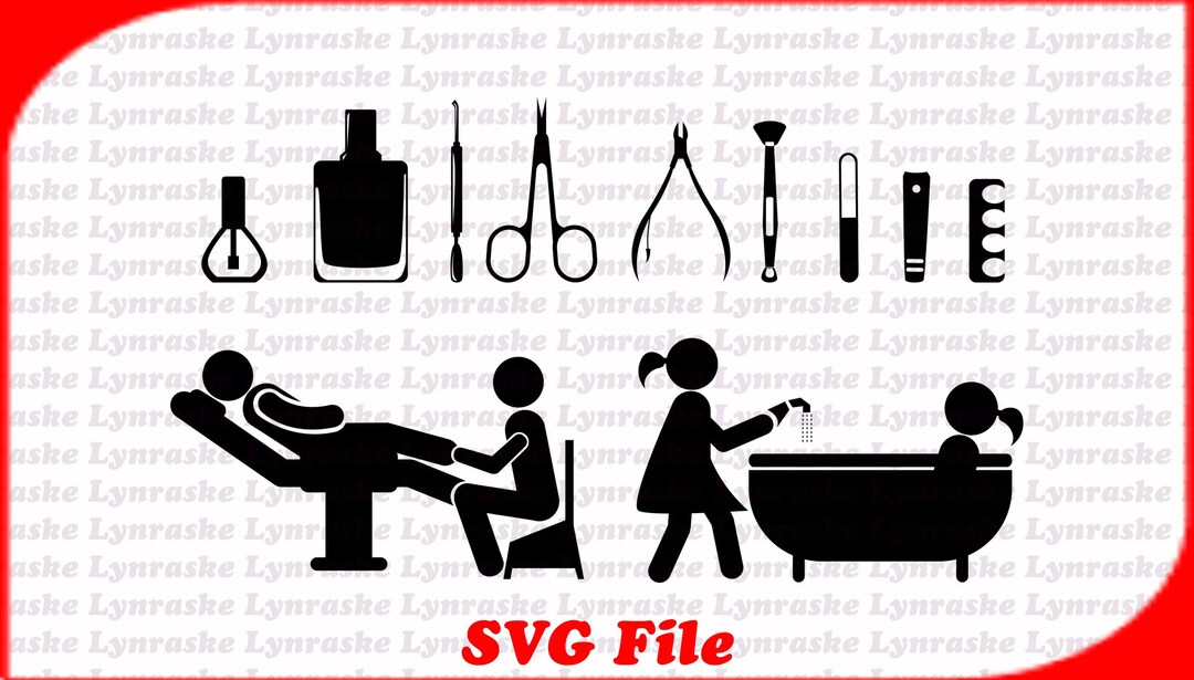 Spa Silhouette Vectors SVG, Svg, Dxf, Cricut, Silhouette Cut File ...