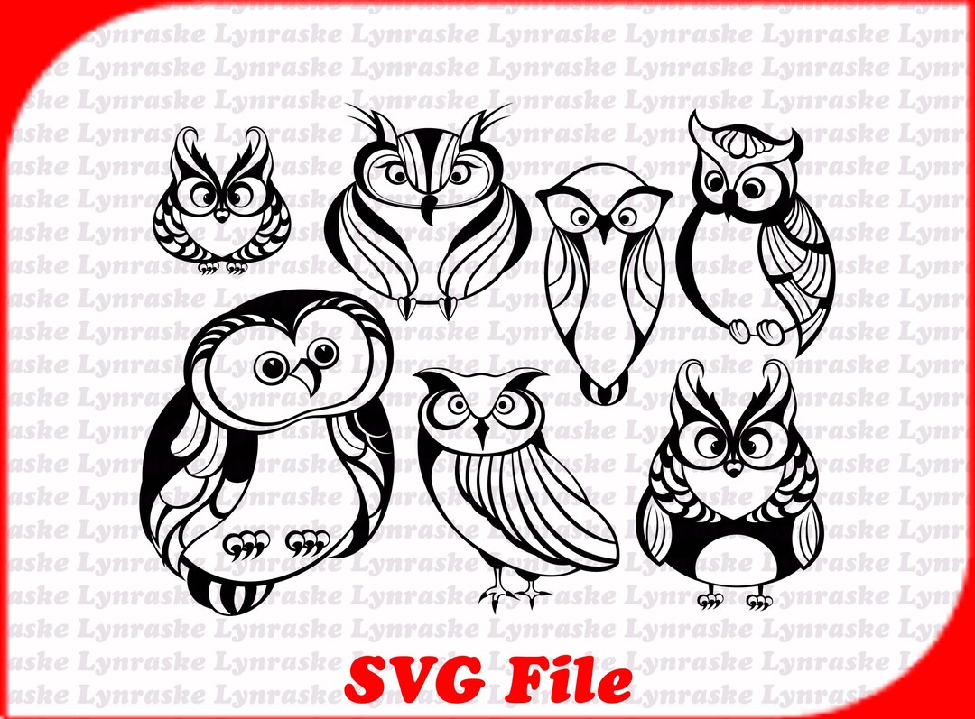 Schöne Eule Silhouette Vektoren SVG Svg Dxf Cricut - Etsy Schweiz