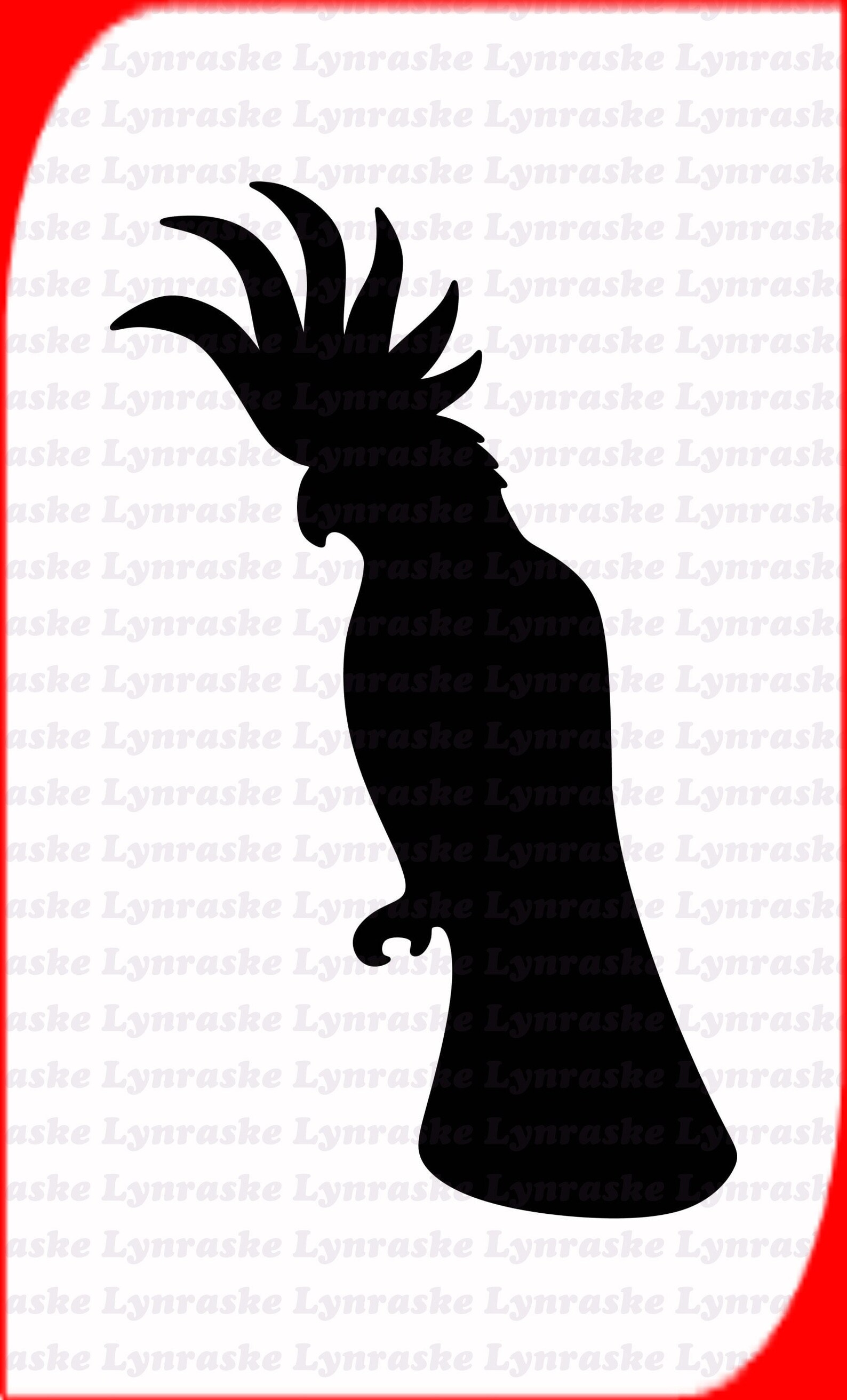 Cockatoo Silhouette SVG Svg Dxf Cricut Silhouette Cut - Etsy