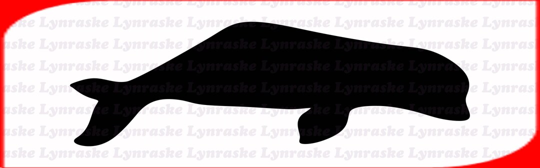 Beluga Whale Silhouette SVG, Svg, Dxf, Cricut, Silhouette Cut File ...