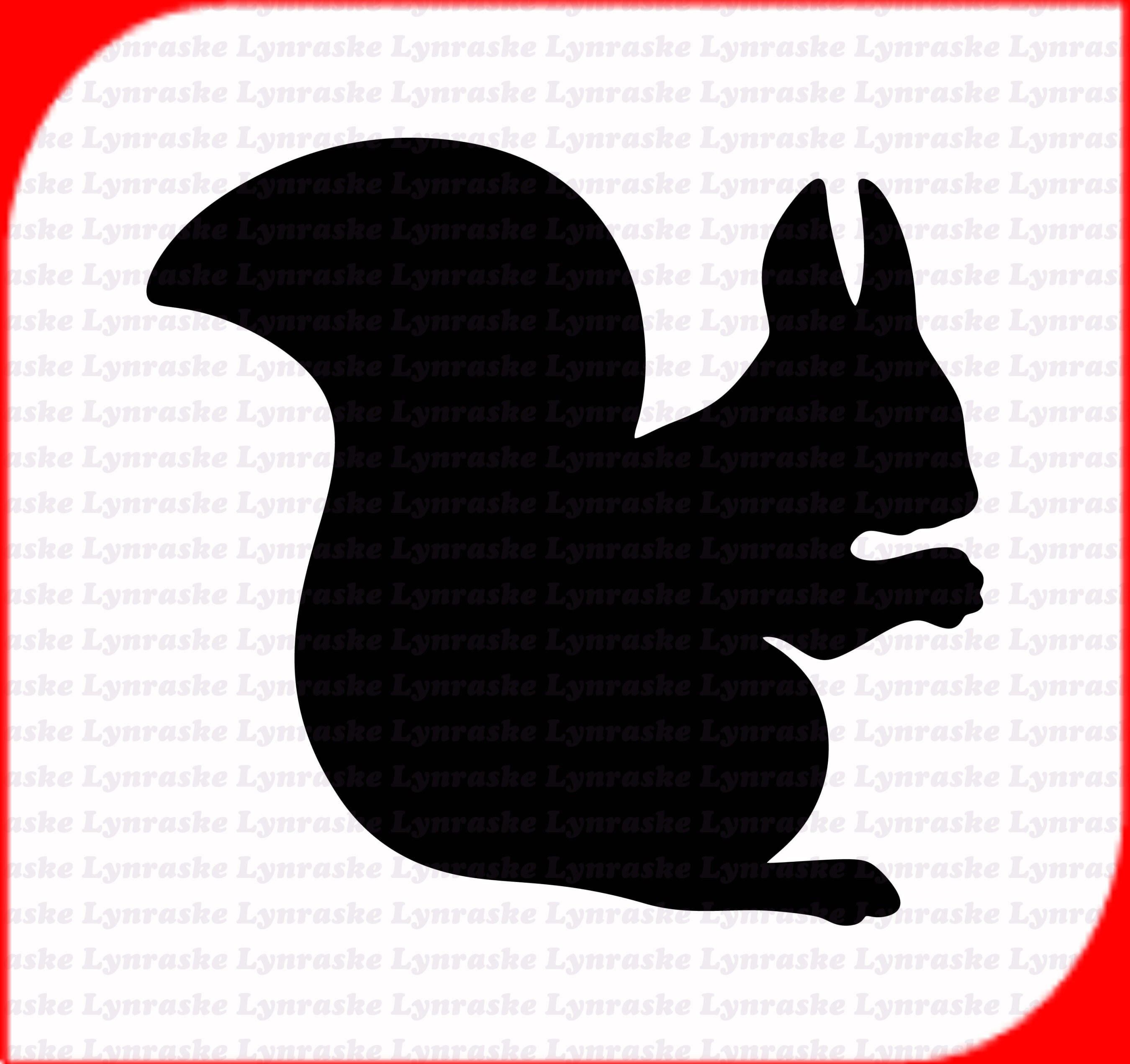 Squirrel Silhouette SVG Svg Dxf Cricut Silhouette Cut - Etsy Canada