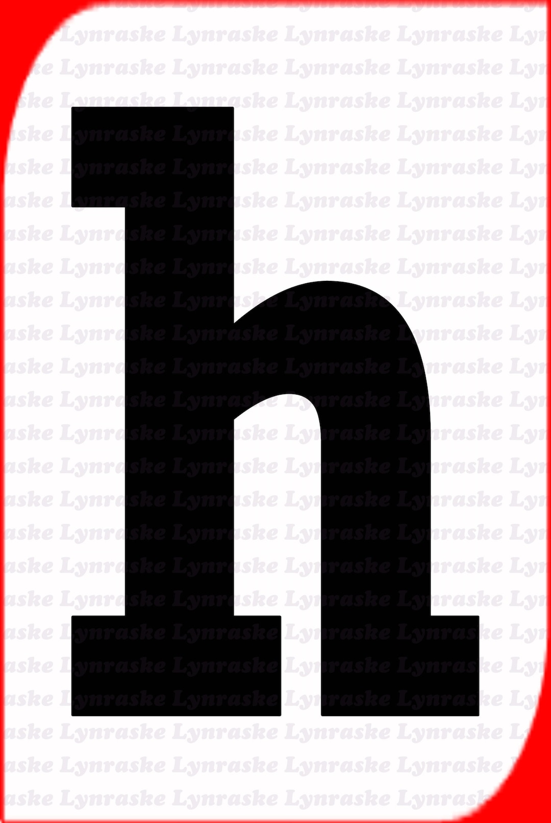 Lowercase Letter H Silhouette SVG, Svg, Dxf, Cricut, Silhouette Cut ...