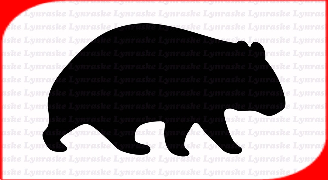 Wombat Silhouette SVG, Svg, Dxf, Cricut, Silhouette Cut File, Instant ...