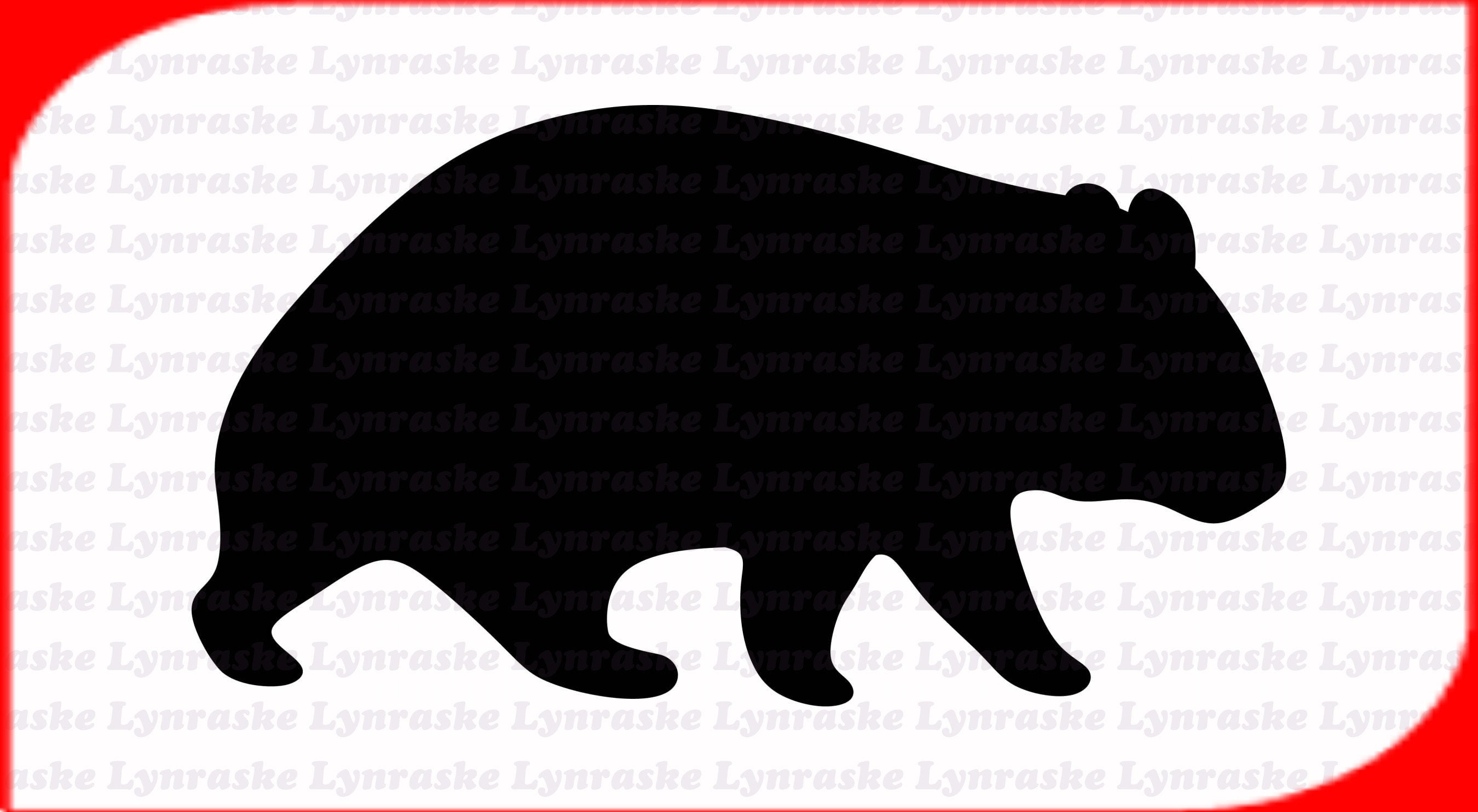 Wombat Silhouette SVG svg dxf Cricut Silhouette Cut File | Etsy