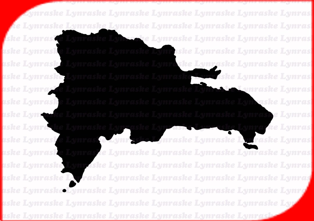 Dominican Republic Silhouette SVG, Svg, Dxf, Cricut, Silhouette Cut ...