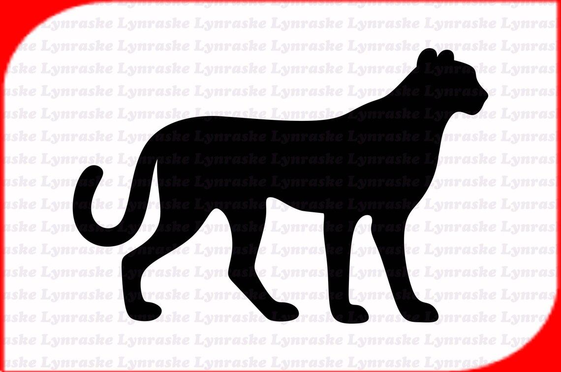 Cheetah Silhouette SVG, Svg, Dxf, Cricut, Silhouette Cut File, Instant ...