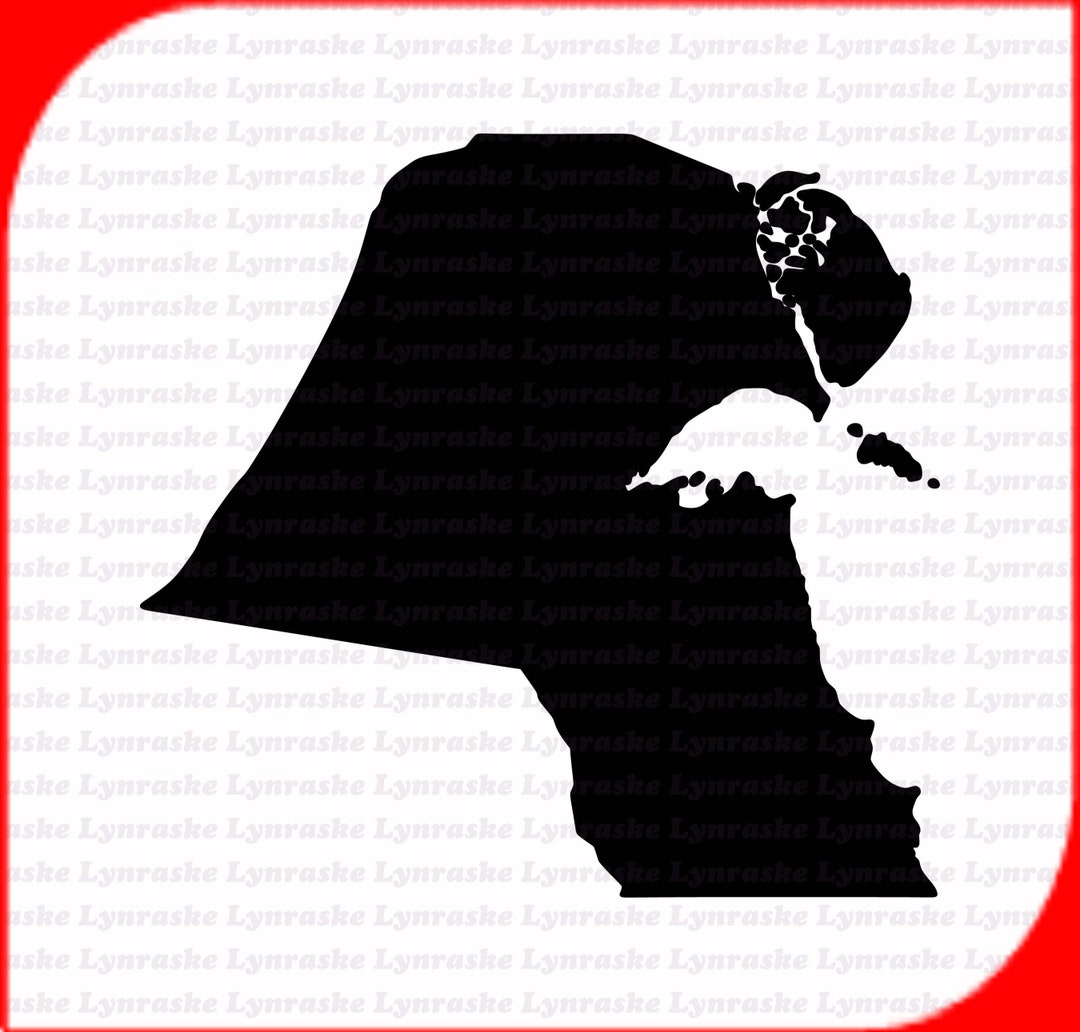 Kuwait Silhouette SVG, Svg, Dxf, Cricut, Silhouette Cut File, Instant ...