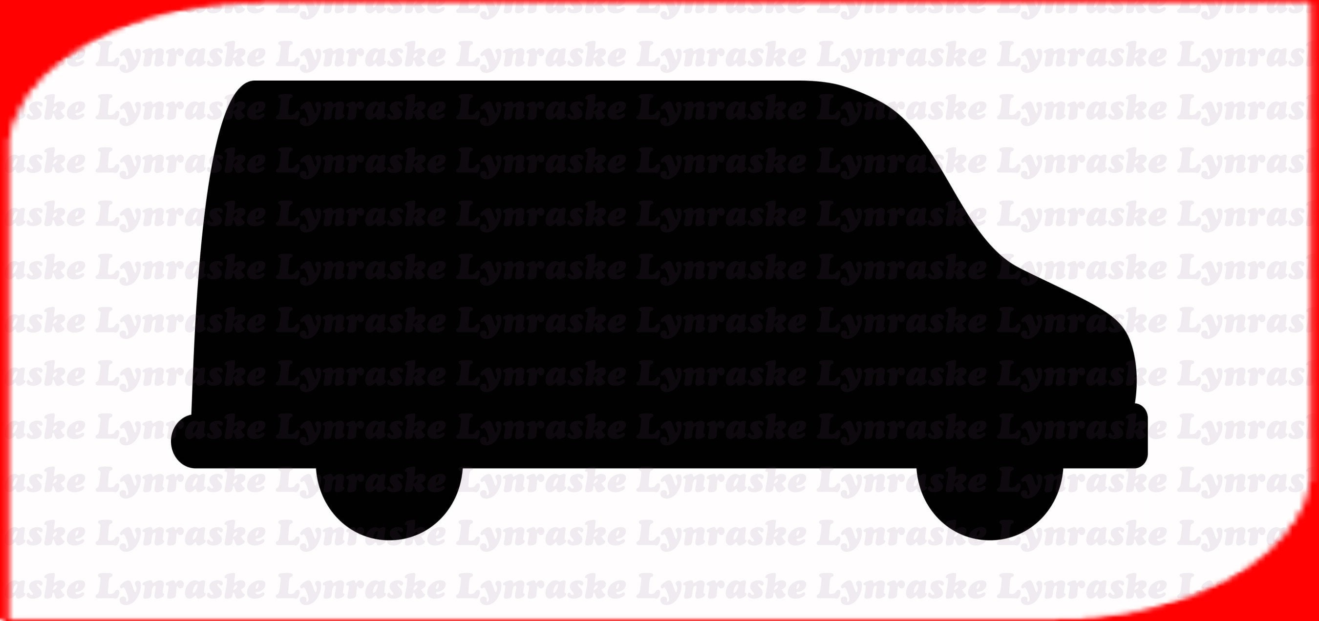 Van Silhouette SVG, svg, dxf, Cricut, Silhouette Cut File, Download ...