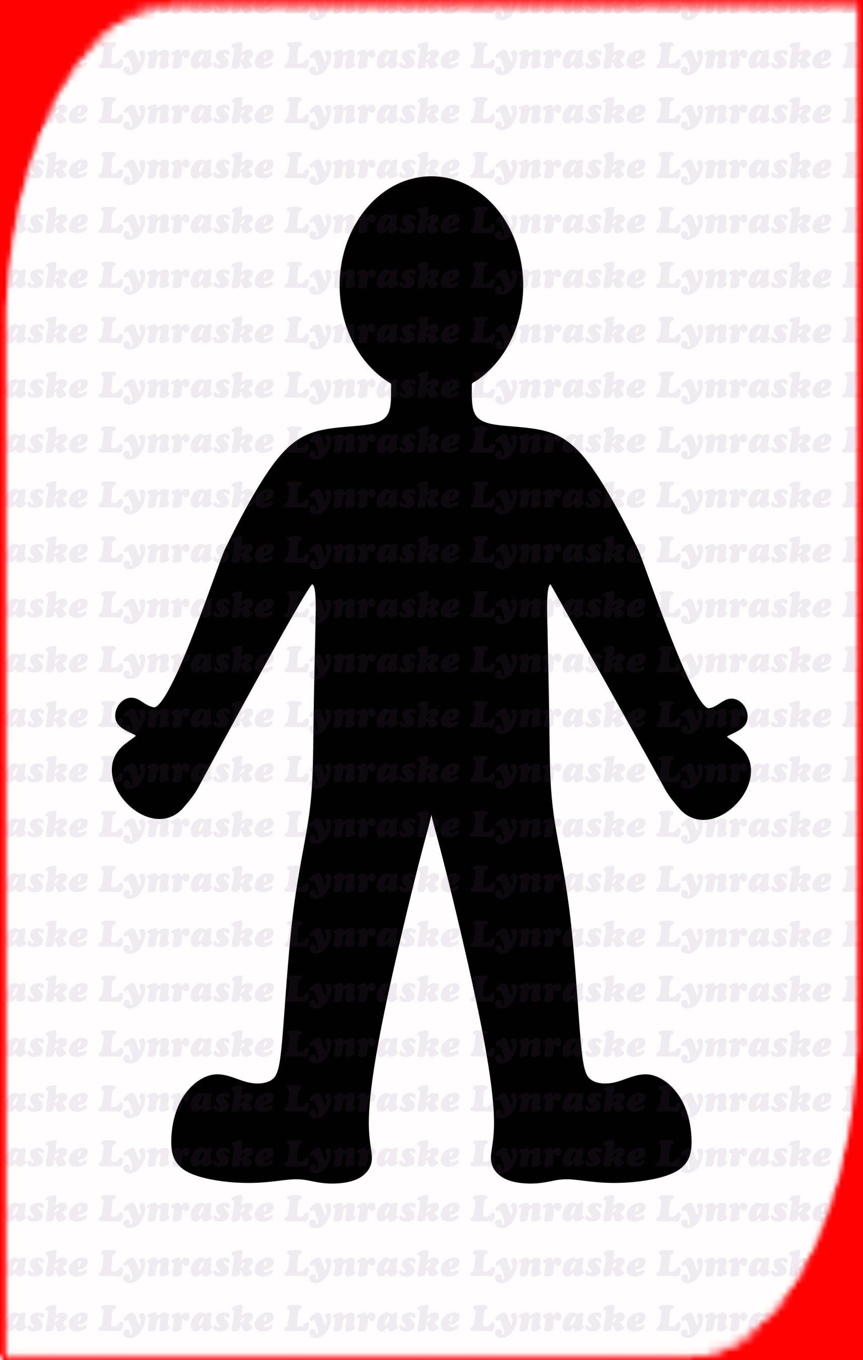 Person Silhouette - Etsy
