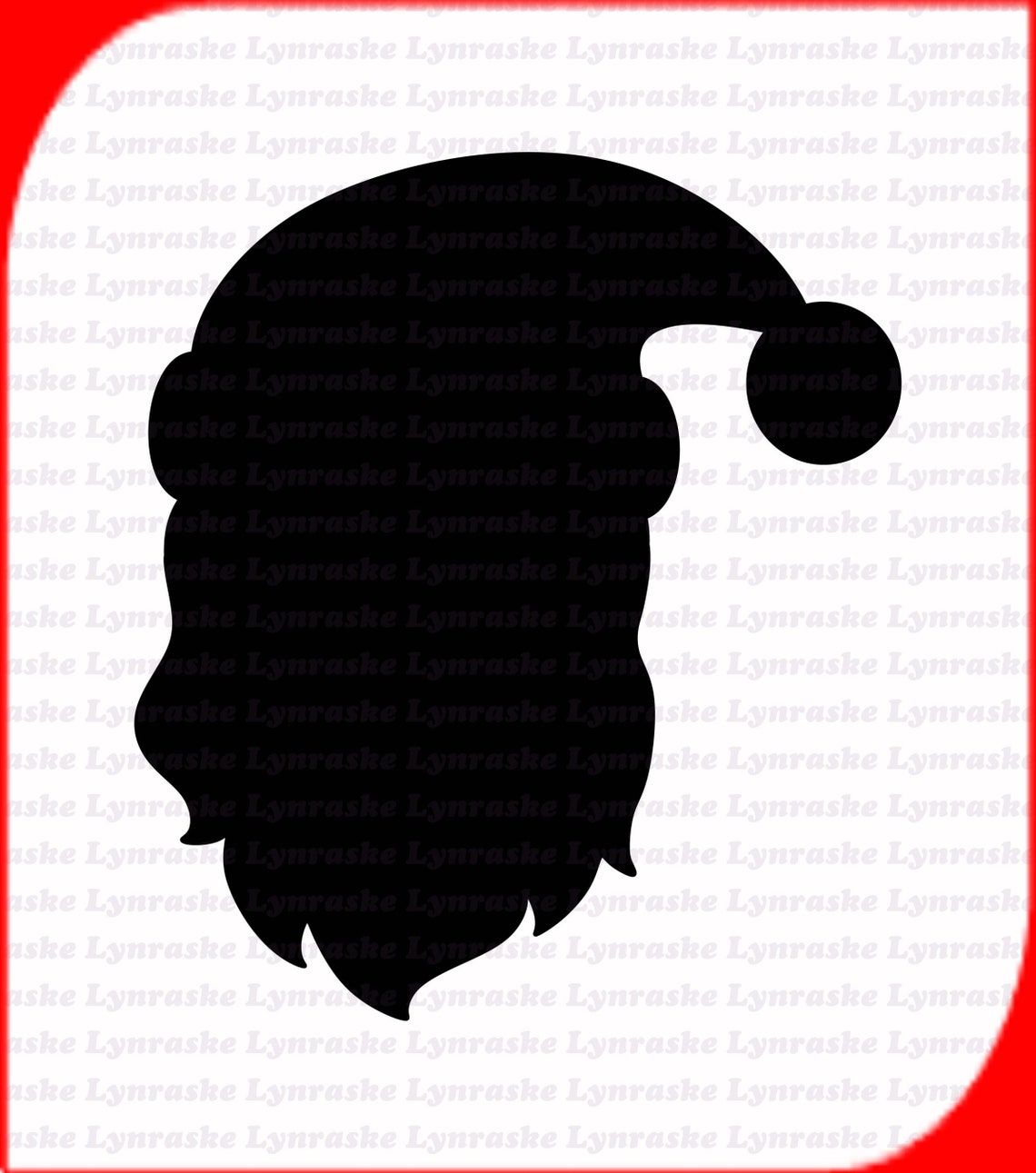 Santa Claus Head Silhouette SVG Svg Dxf Cricut Silhouette - Etsy