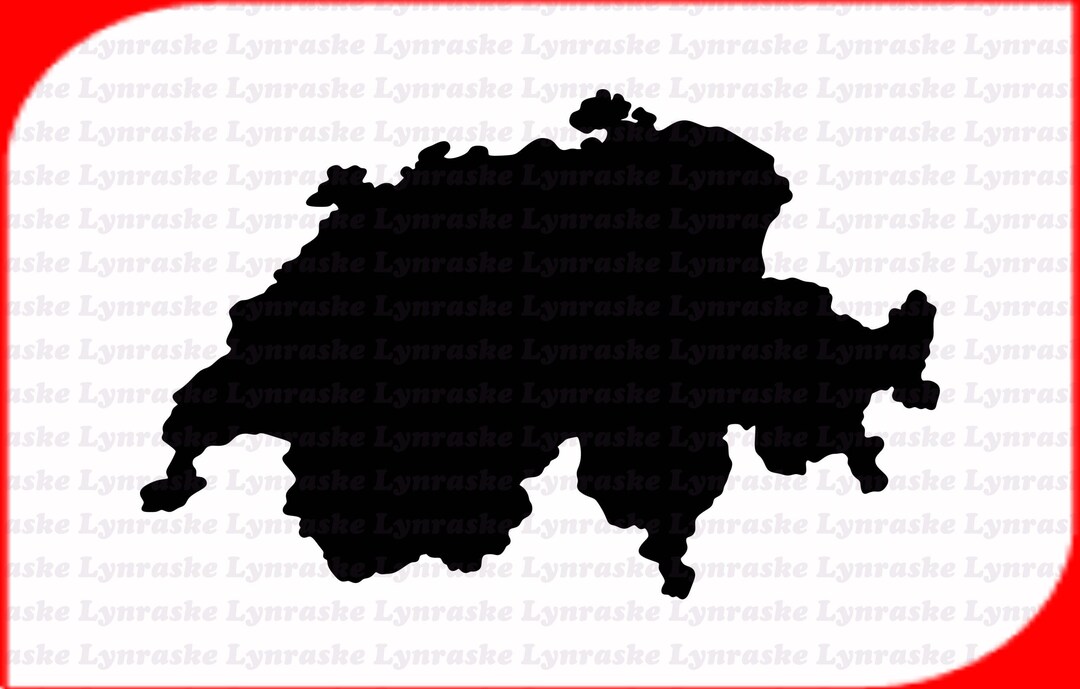 Switzerland Silhouette SVG, Svg, Dxf, Cricut, Silhouette Cut File ...