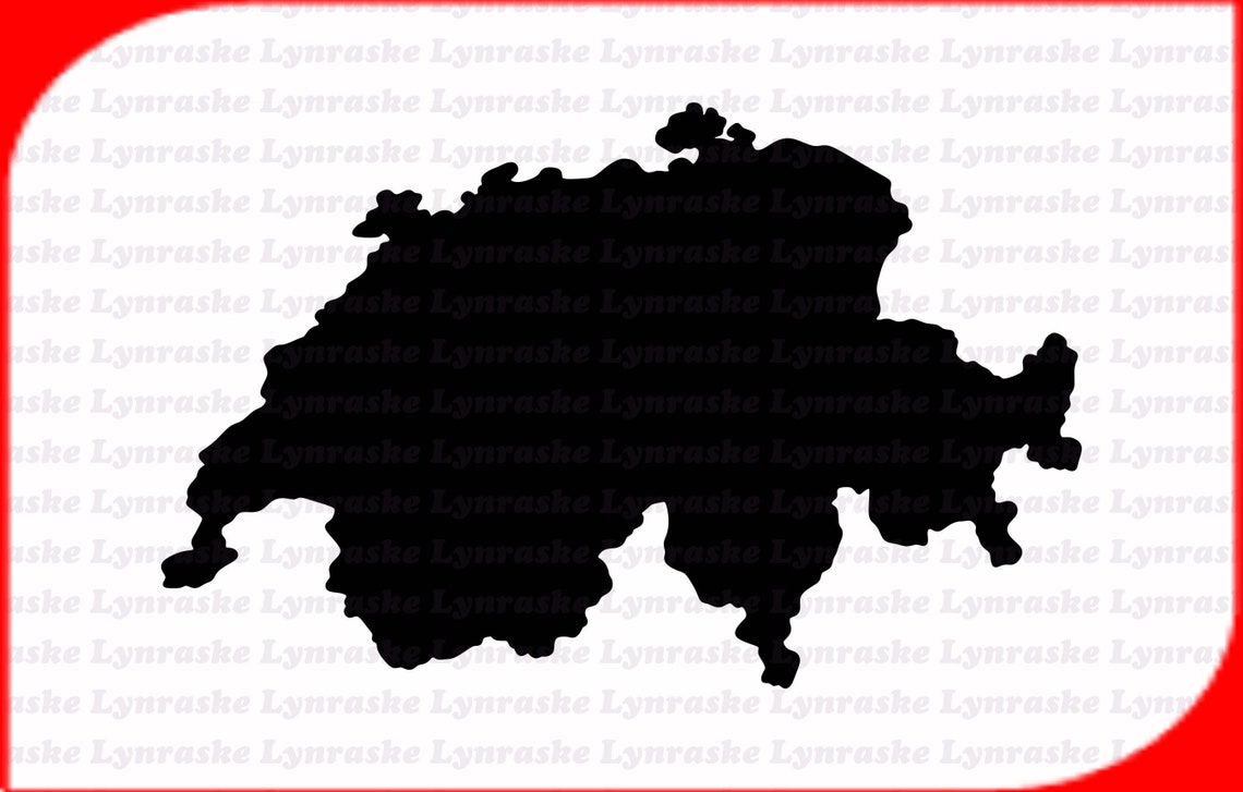 Switzerland Silhouette SVG Svg Dxf Cricut Silhouette Cut | Etsy