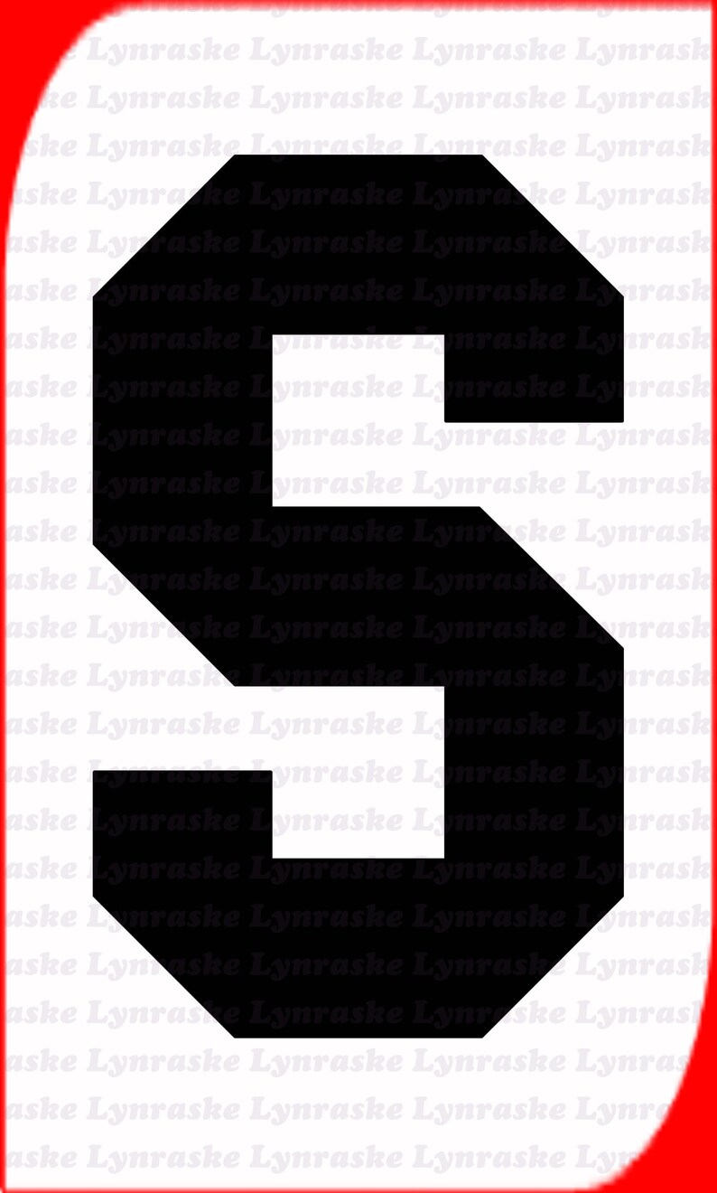 Letter S Silhouette SVG, Svg, Dxf, Cricut, Silhouette Cut File, Instant ...