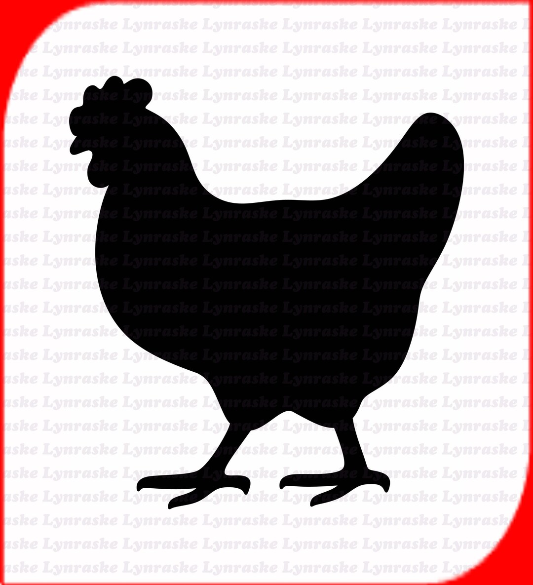 Hen Silhouette SVG, Svg, Dxf, Cricut, Silhouette Cut File, Instant ...