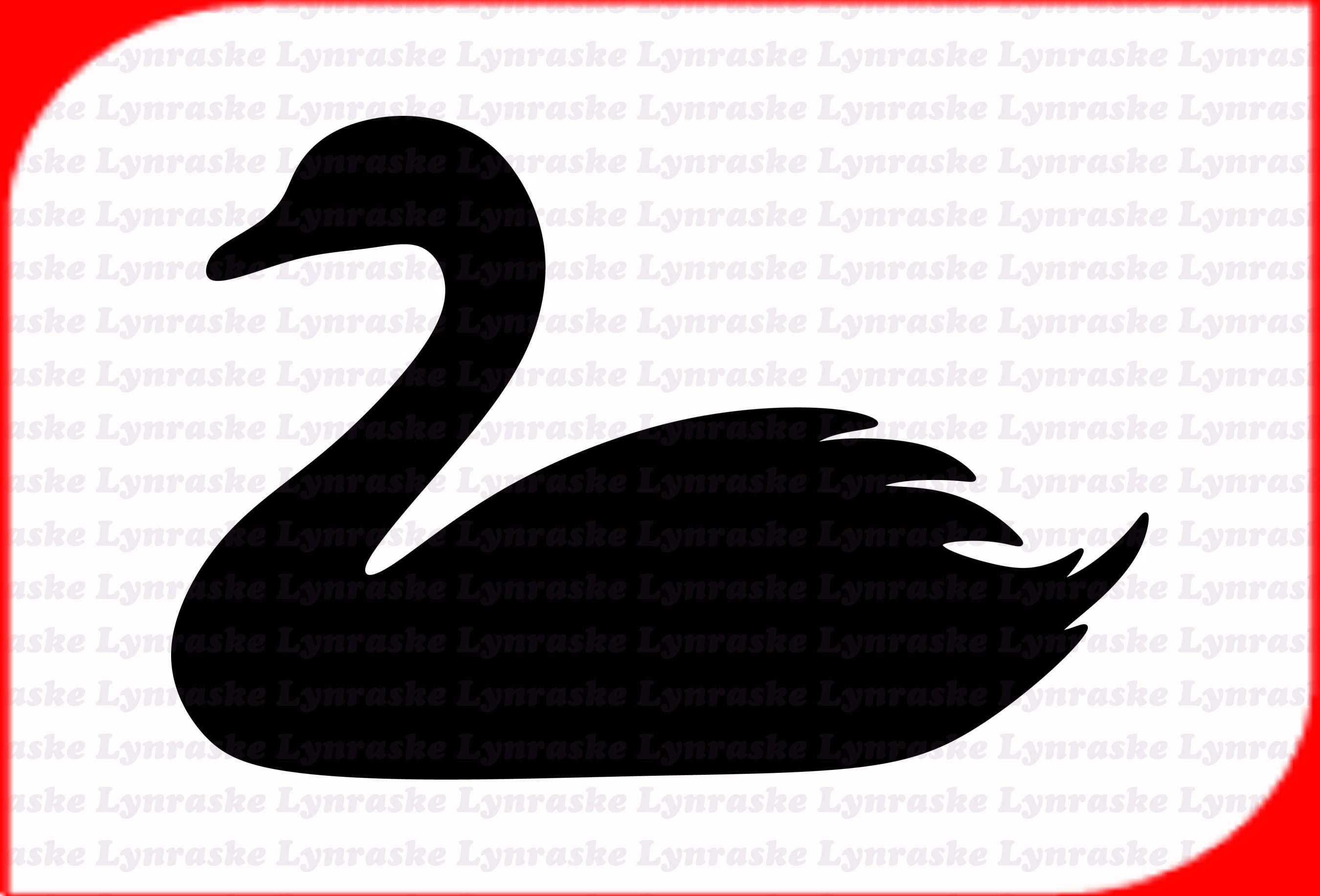 Silueta de cisne SVG, svg, dxf, Cricut, Silhouette Cut File, Descarga ...