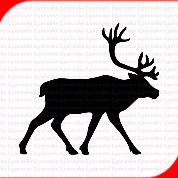 Caribou Silhouette - Etsy