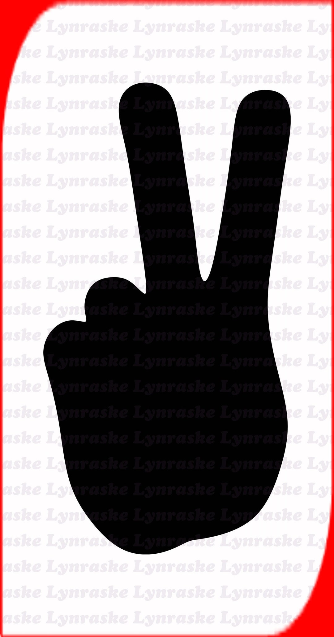 Peace Hand Silhouette SVG, Svg, Dxf, Cricut, Silhouette Cut File ...