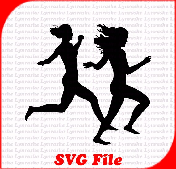 Running Girl Silhouette Vectors SVG Svg Dxf Cricut | Etsy