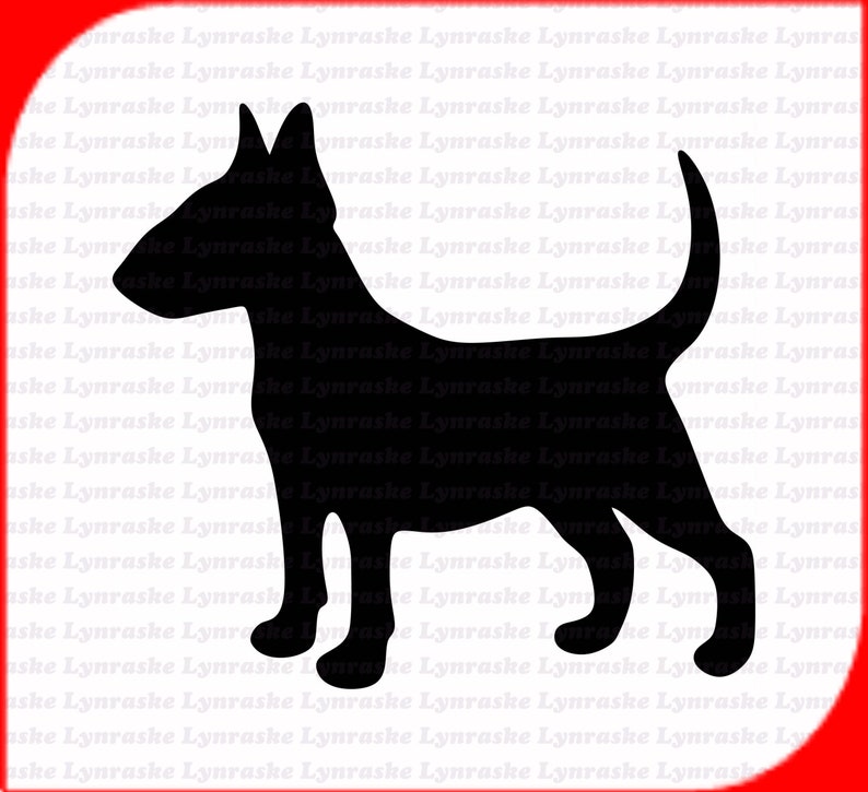Bull Terrier Silhouette SVG Svg Dxf Cricut Silhouette Cut - Etsy