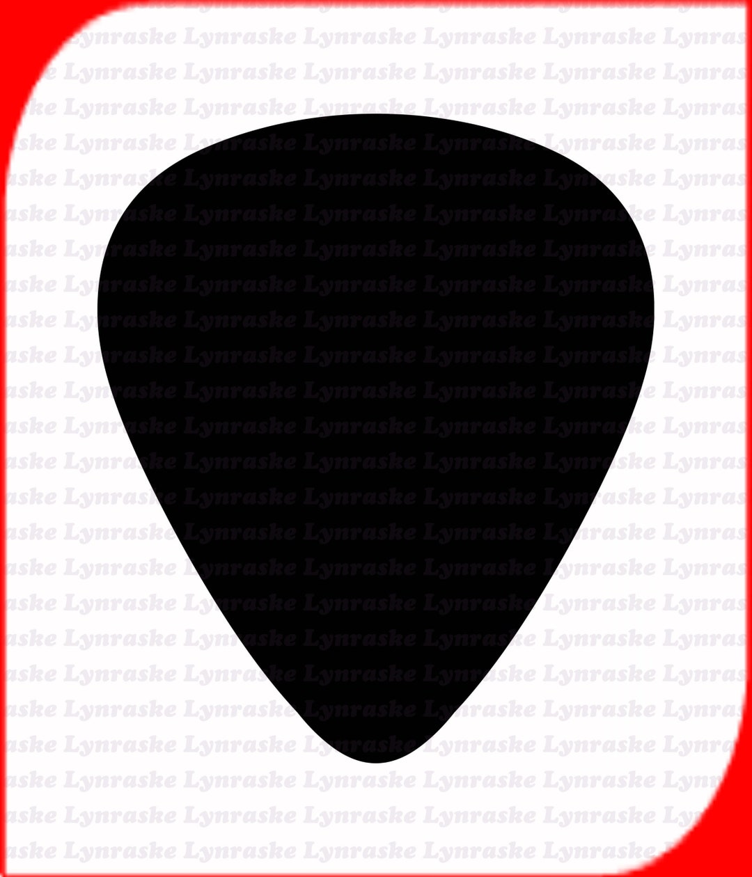 Guitar Pick Silhouette SVG, Svg, Dxf, Cricut, Silhouette Cut File ...