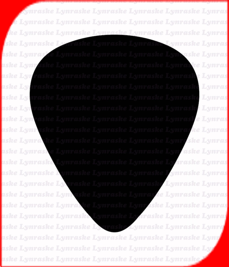 Guitar Pick Silhouette SVG Svg Dxf Cricut Silhouette Cut | Etsy