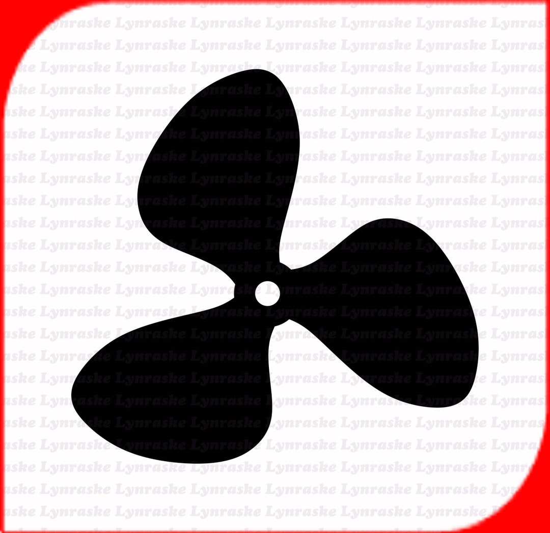 Propeller Silhouette SVG, svg, dxf, Cricut, Silhouette Cut File ...