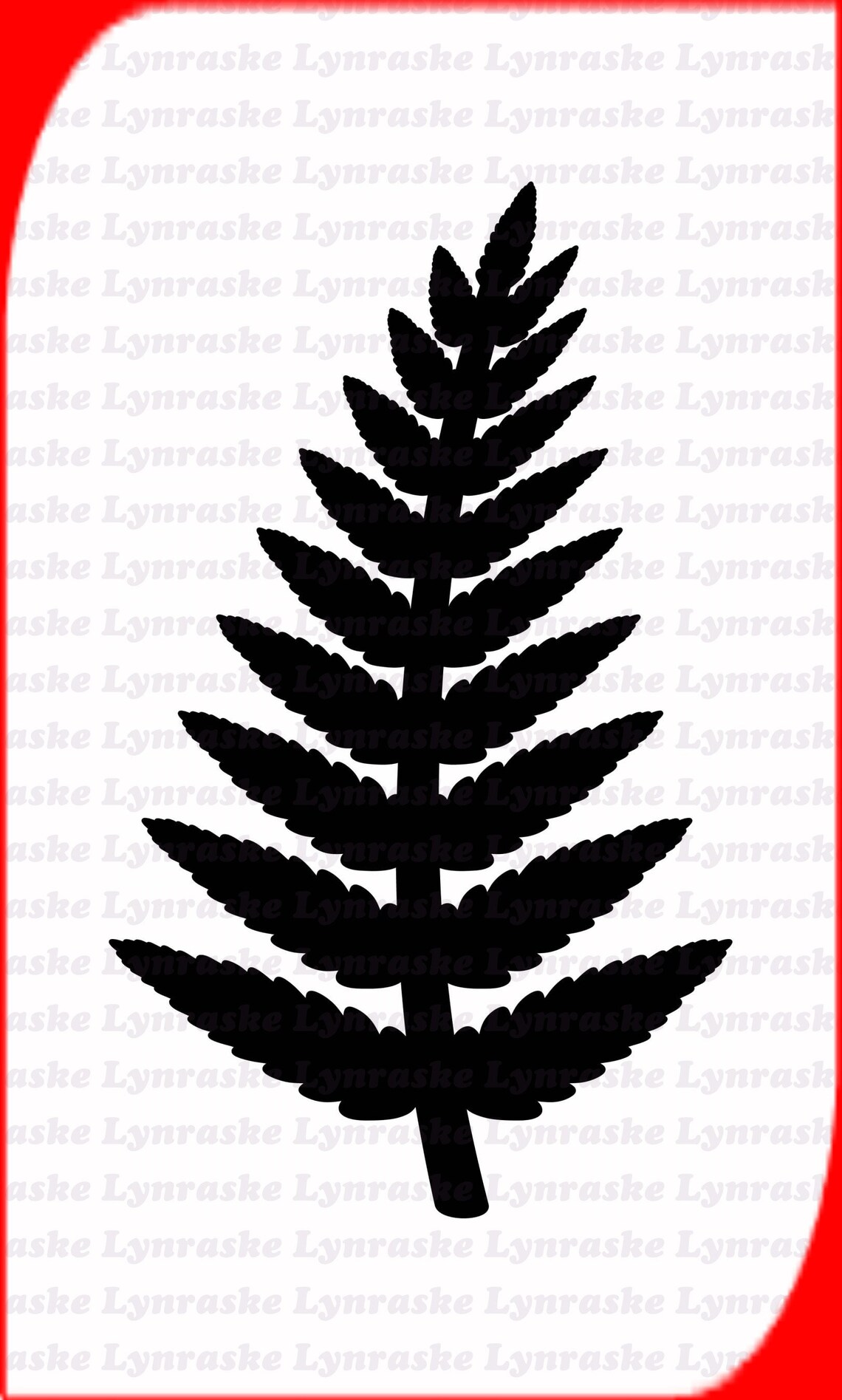 Fern Silhouette SVG, Svg, Dxf, Cricut, Silhouette Cut File, Instant ...