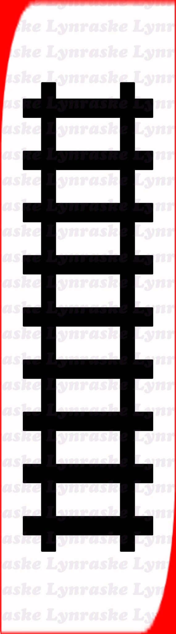 Train Track Silhouette SVG svg dxf Cricut Silhouette Cut | Etsy