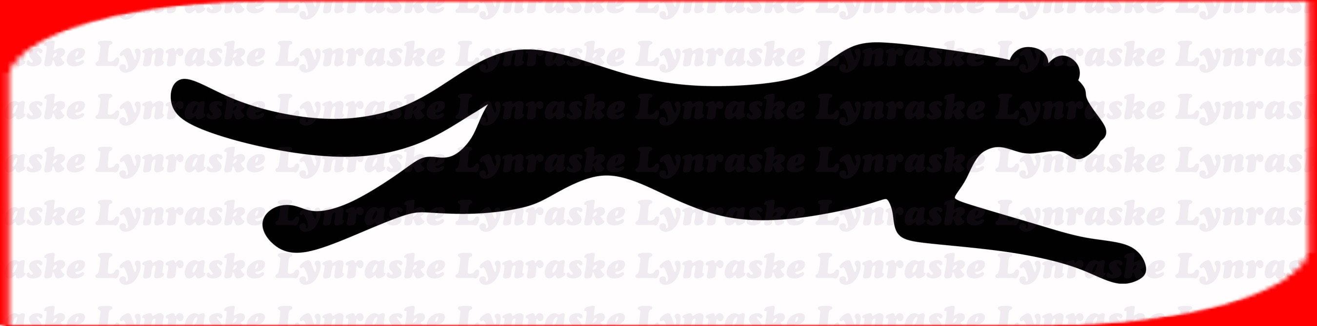 Running Cheetah Silhouette SVG svg dxf Cricut Silhouette | Etsy