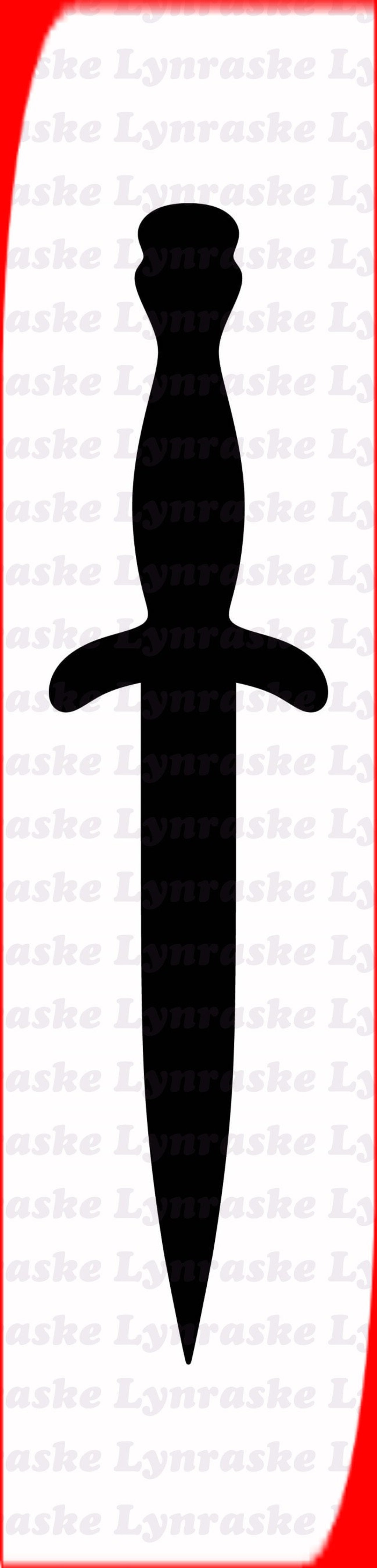 Dagger Silhouette SVG, Svg, Dxf, Cricut, Silhouette Cut File, Instant ...