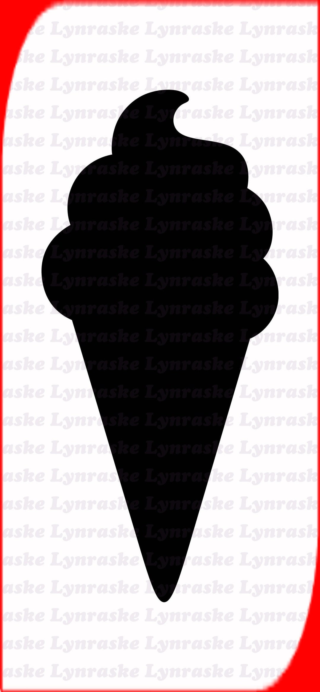 Ice Cream Cone Silhouette Svg Svg Dxf Cricut Silhouette Cut File