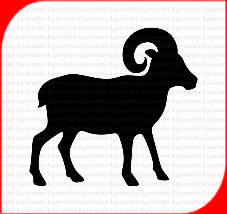 Ram Silhouette SVG Svg Dxf Cricut Silhouette Cut File - Etsy