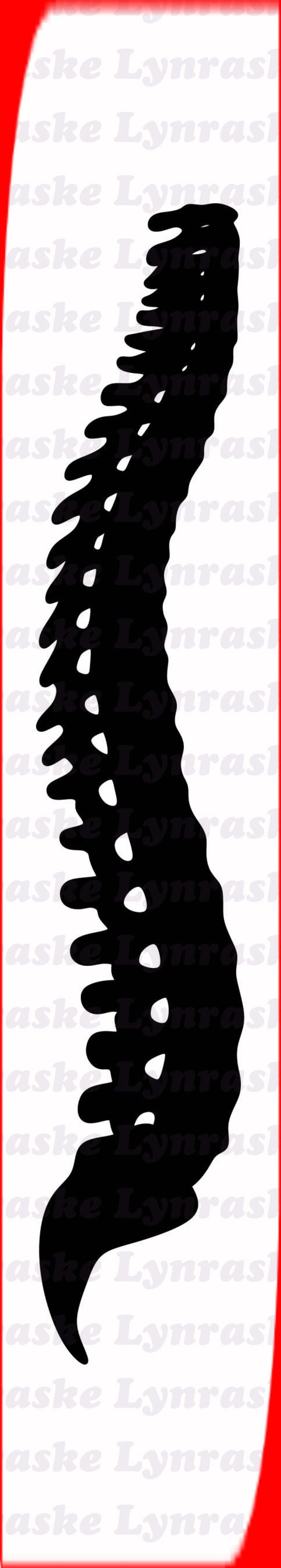 Spine Silhouette SVG, Svg, Dxf, Cricut, Silhouette Cut File, Instant ...