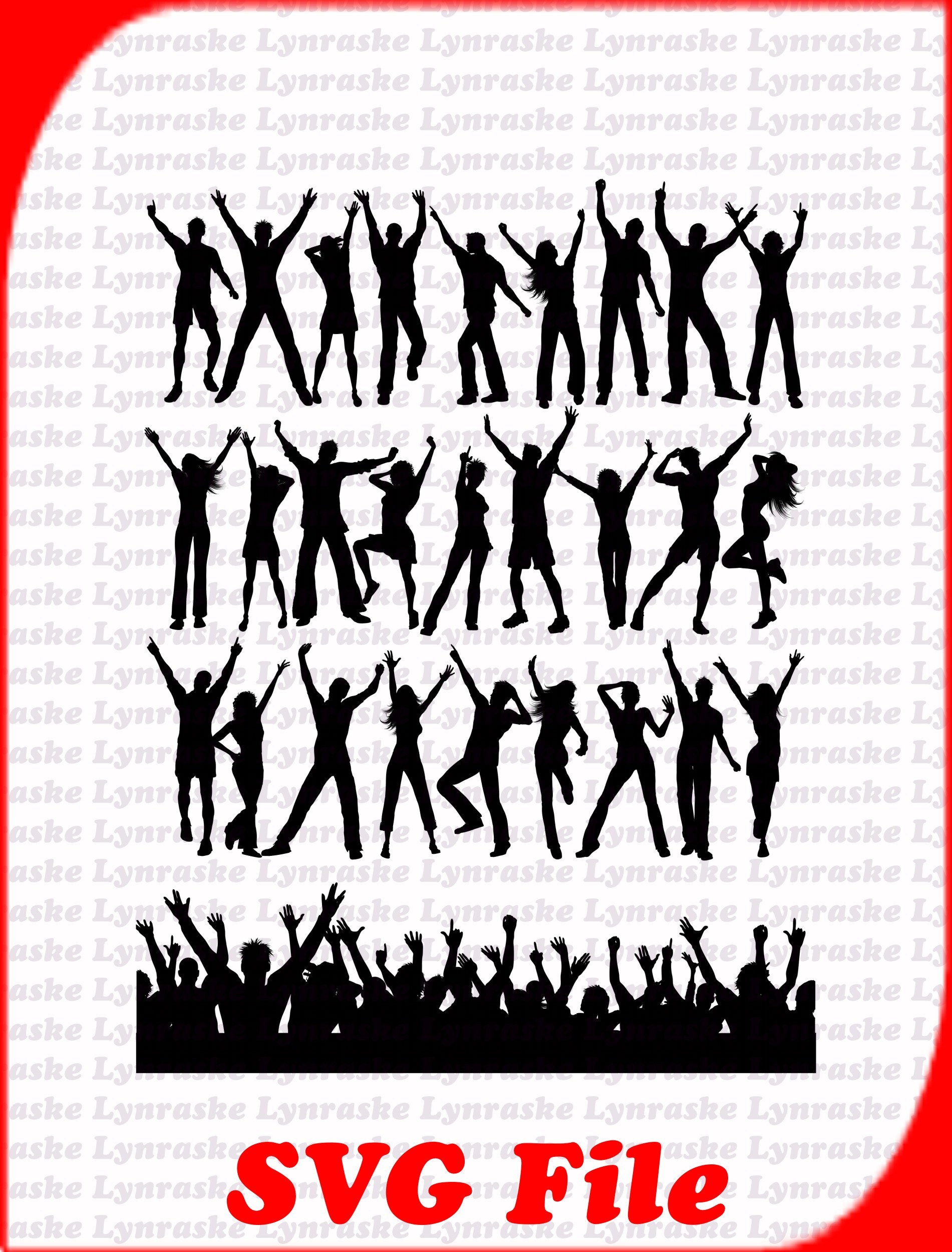 Party People Silhouette Vectors SVG 1 Svg Dxf Cricut - Etsy Canada