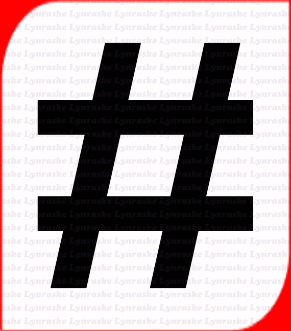 Número signo Silueta SVG svg dxf Cricut Silhouette Cut | Etsy