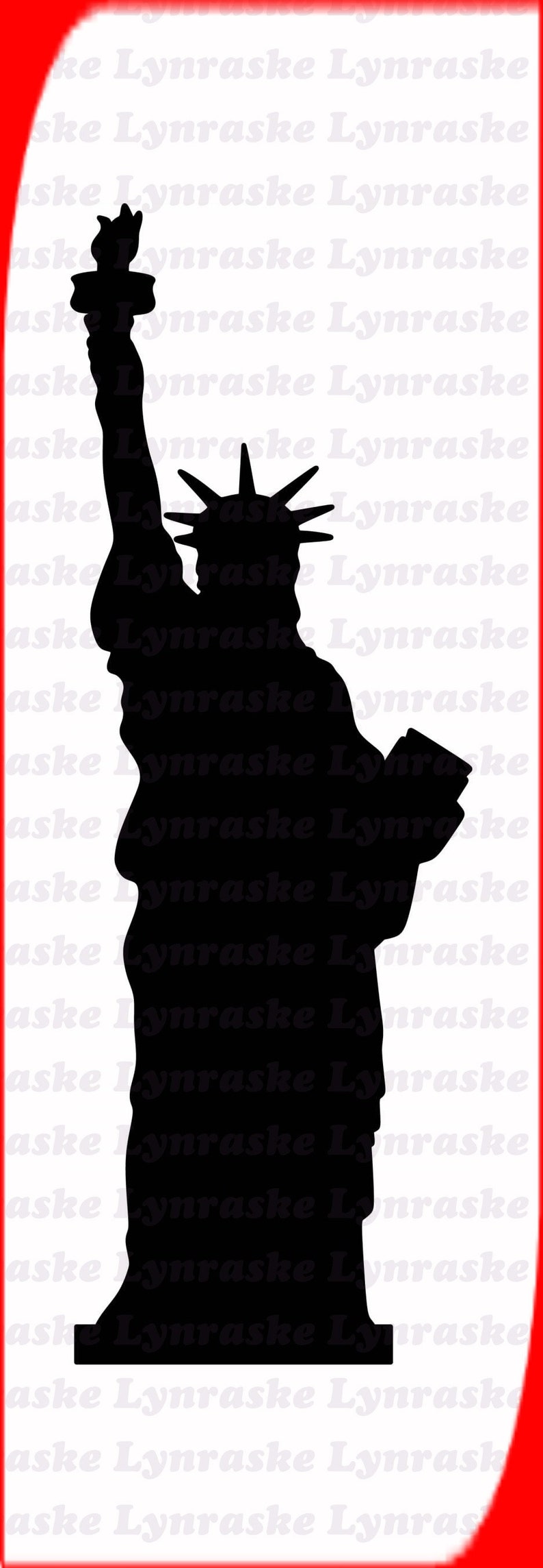 Statue of Liberty Silhouette SVG Svg Dxf Cricut Silhouette | Etsy
