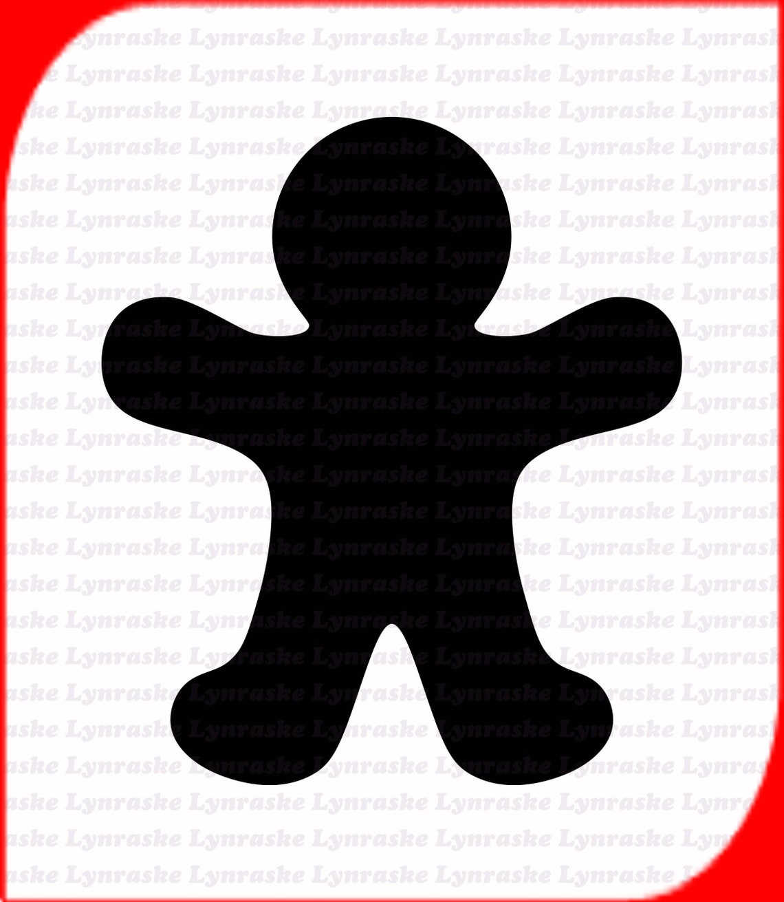 Gingerbread Man Silhouette SVG Svg Dxf Cricut Silhouette | Etsy