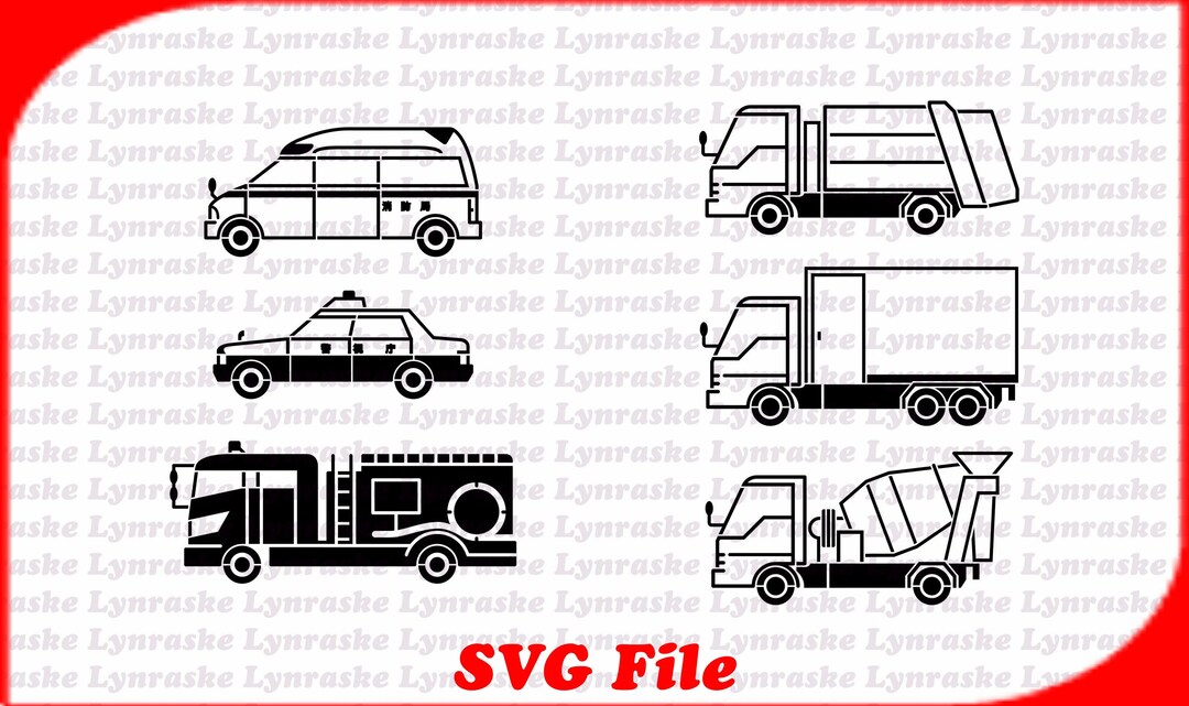 Vehicles Silhouette Vectors SVG 2, Svg, Dxf, Cricut, Silhouette Cut ...