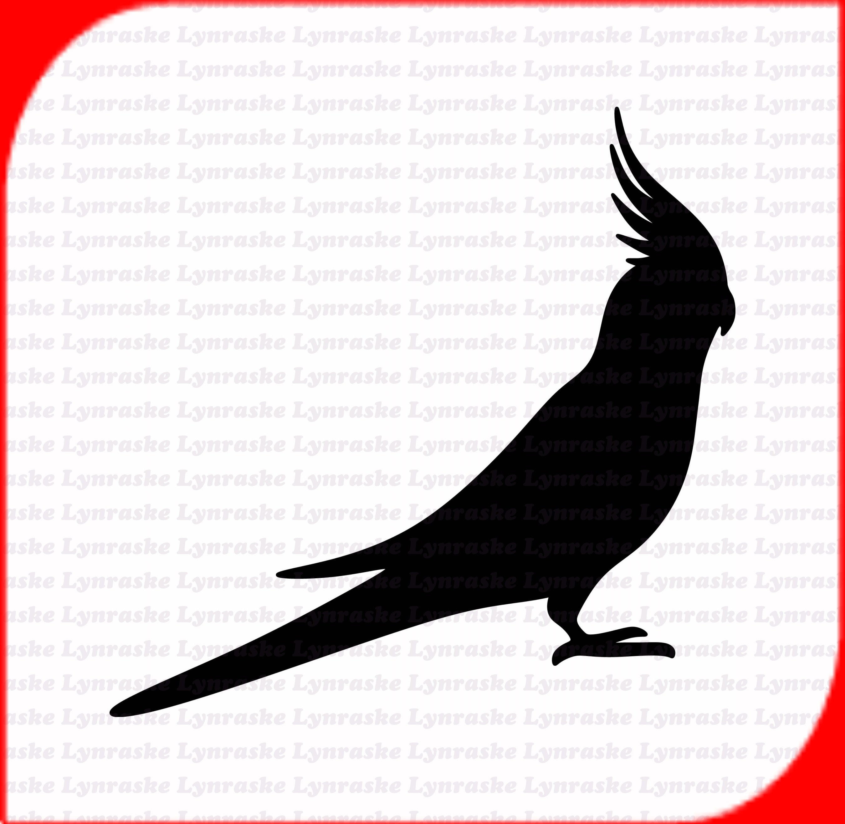 Cockatiel Silhouette SVG Svg Dxf Cricut Silhouette Cut | Etsy Australia