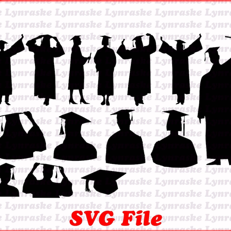 Graduation Silhouette - Etsy