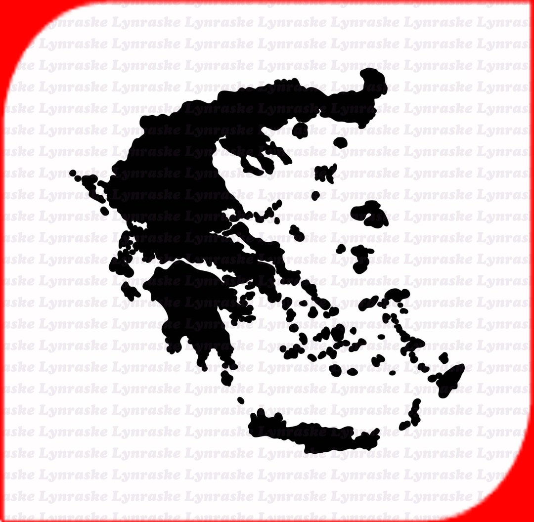 Greece Silhouette SVG, Svg, Dxf, Cricut, Silhouette Cut File, Instant ...