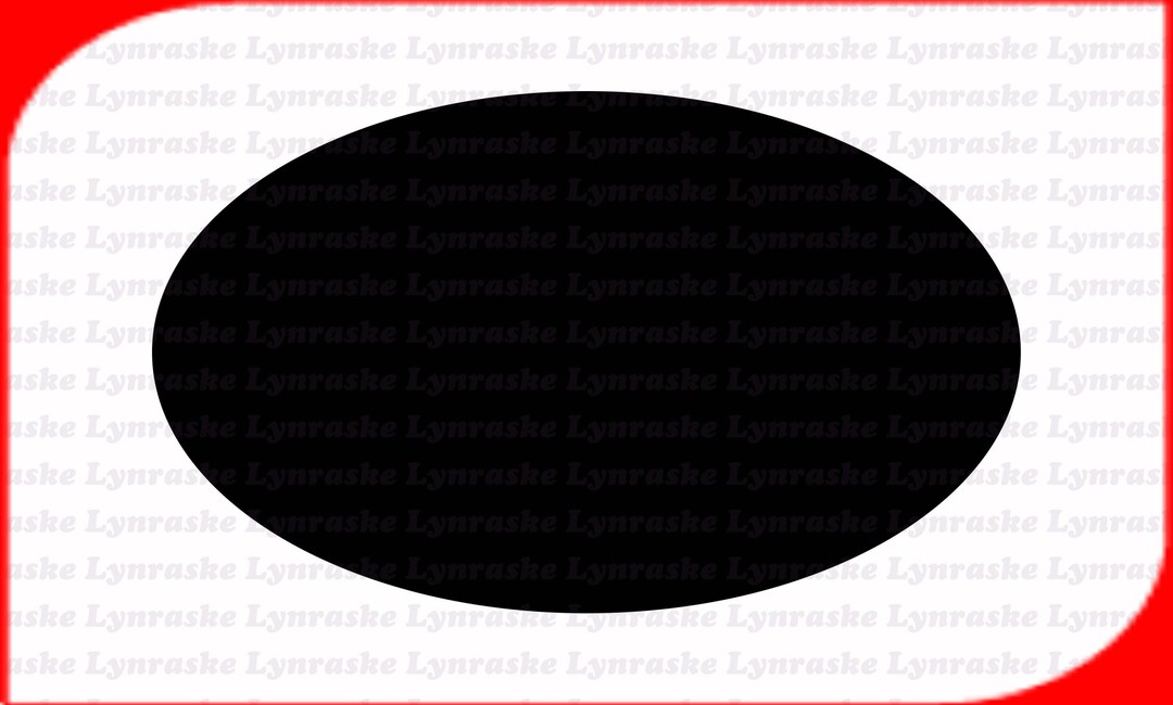 Oval Silhouette SVG, Svg, Dxf, Cricut, Silhouette Cut File, Instant ...