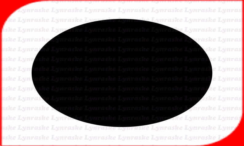 Oval Silhouette SVG Svg Dxf Cricut Silhouette Cut File - Etsy