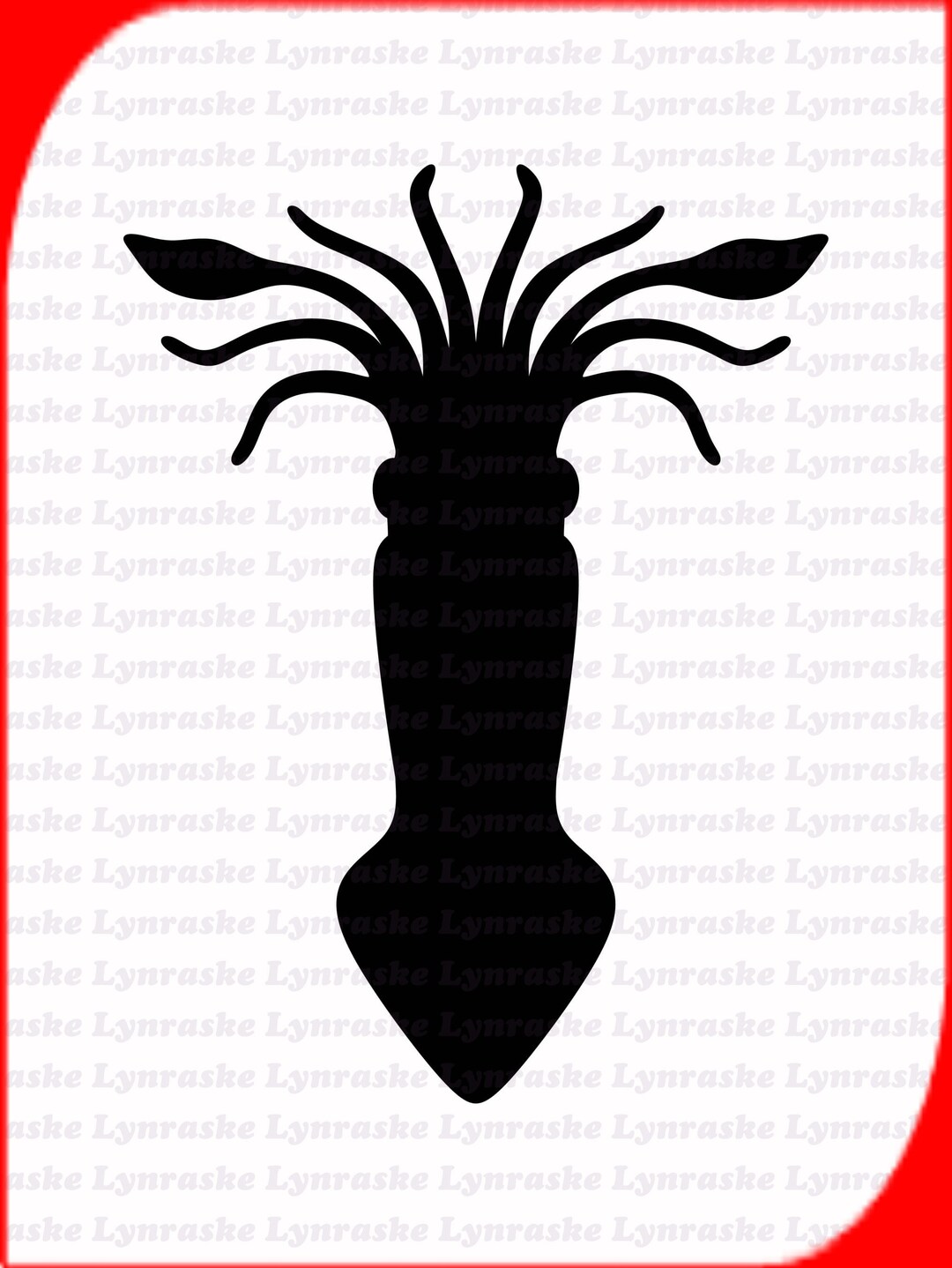 Squid Silhouette SVG, Svg, Dxf, Cricut, Silhouette Cut File, Instant ...