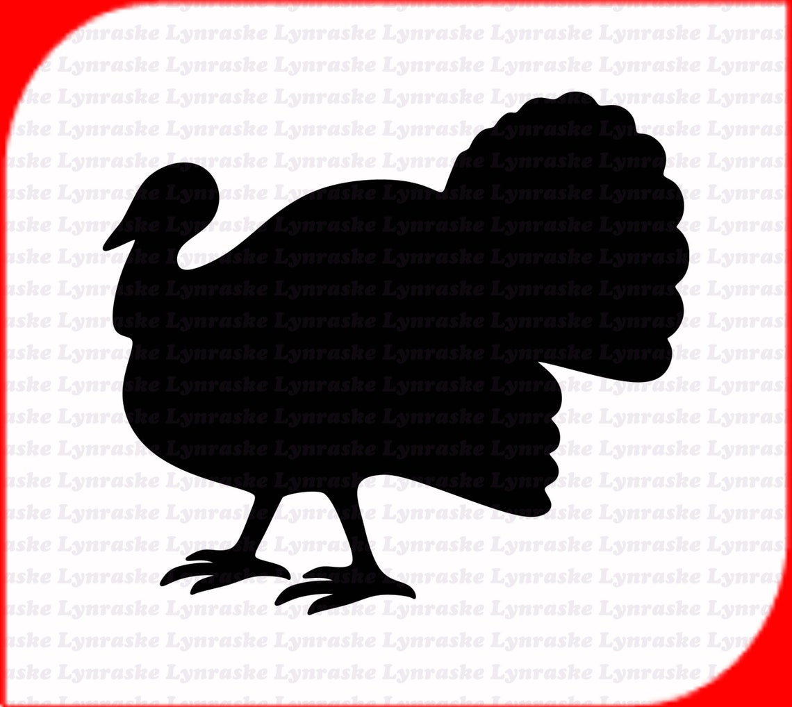 Turkey Silhouette SVG svg dxf Cricut Silhouette Cut File | Etsy